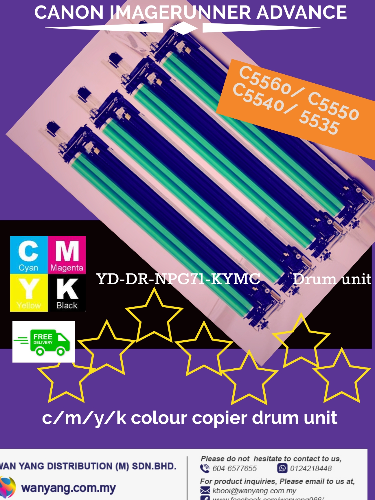 CANON ImageRunner ADVANCE C5560, C5550,C5540, 5535 DRUM UNIT - WAN YANG DISTRIBUTION S/B